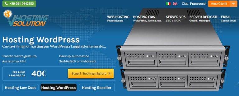 VHosting Solution - Guida e Recensione Completa [2021]